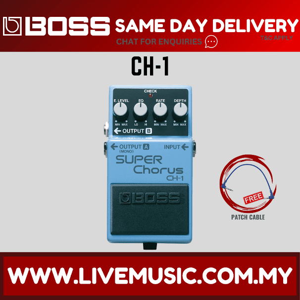 Boss CH-1 Super Chorus Guitar Effects Pedal (CH1 CH 1) | Shopee Malaysia