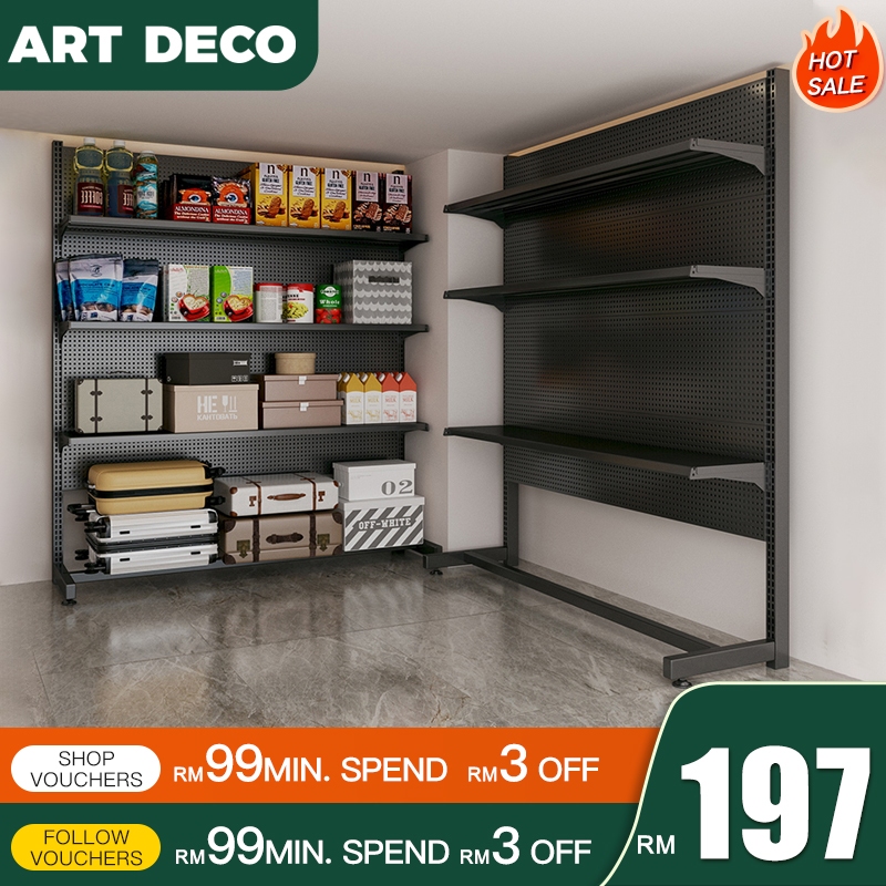 Rak Besi Bertingkat Heavy Duty Standing Pegboard Metal Adjustable Rack ...