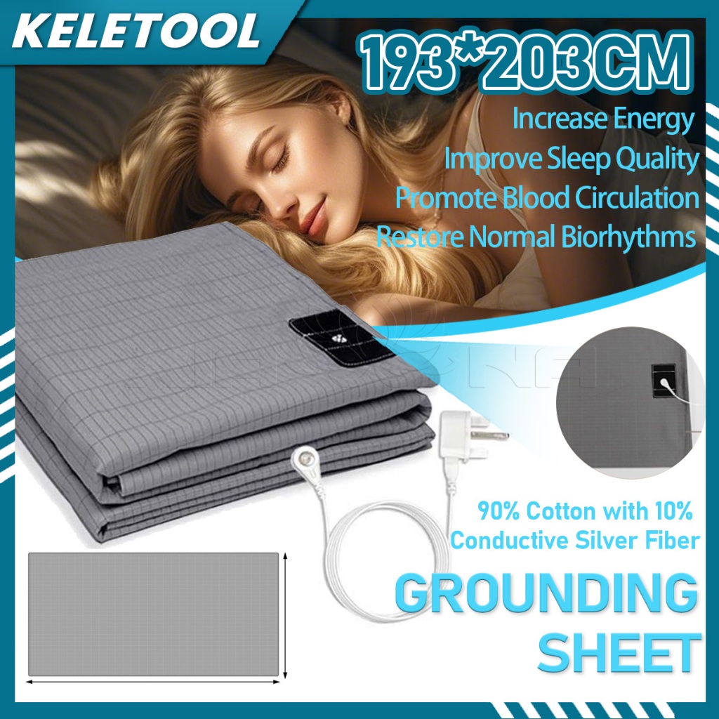 Earthing Grounding Fitted Sheet Grounding Protection Flat Half Sheet ...