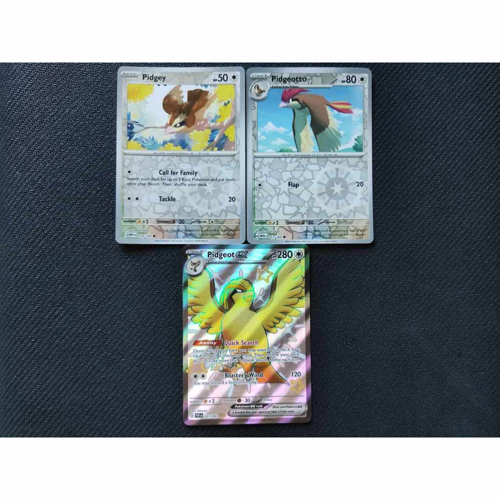 Pokemon TCG Pidgeot EX [Set include Basic and Stage 1] | Shopee Malaysia