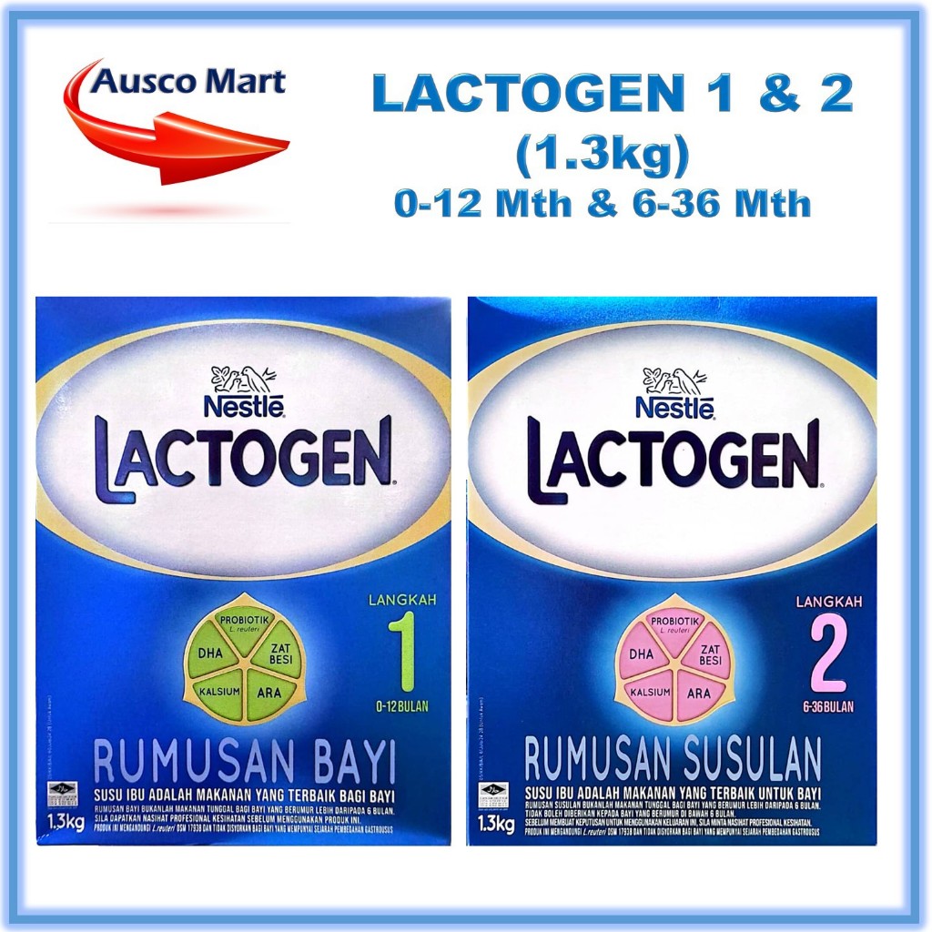 LACTOGEN® STEP 1 / 2 【1.3KG】【NEW PACKING】 | Shopee Malaysia