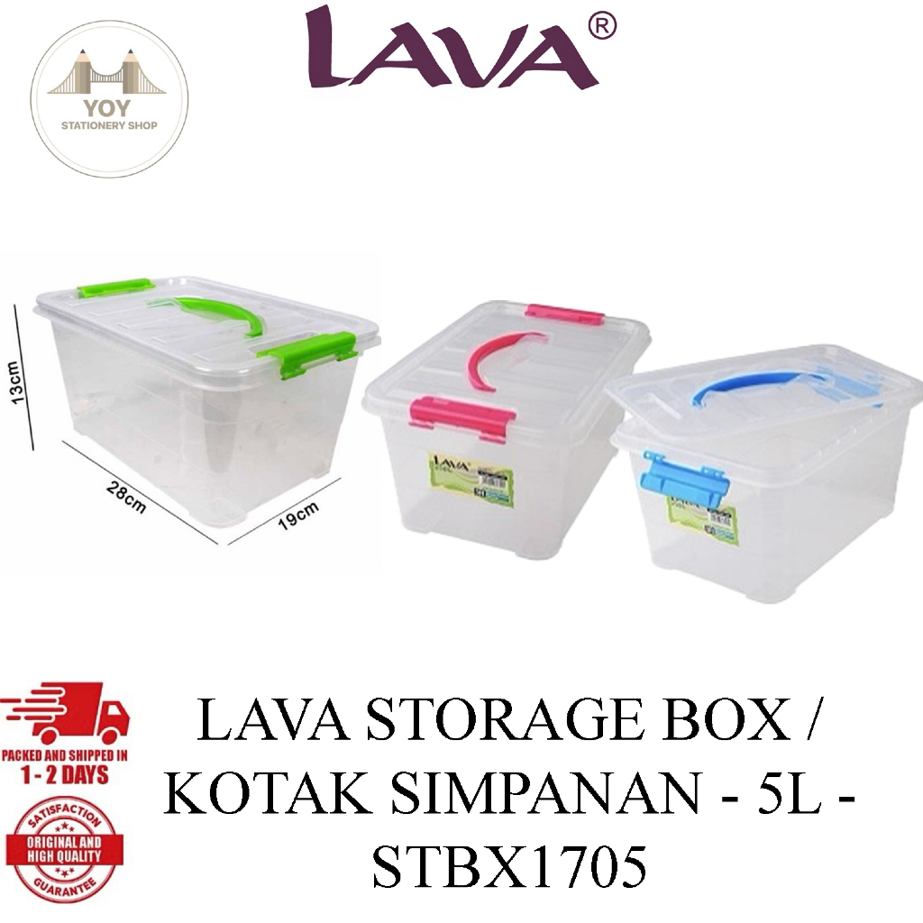 LAVA STORAGE BOX / KOTAK SIMPANAN / 储物盒 - 5L - STBX1705 (READY STOCK ...