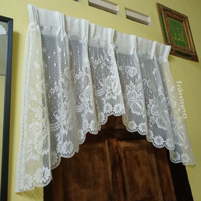 LANGSIR LACE TINGKAP & PINTU H345 (ROD/DAWAI/CANGKUK) 60x36" | Shopee ...