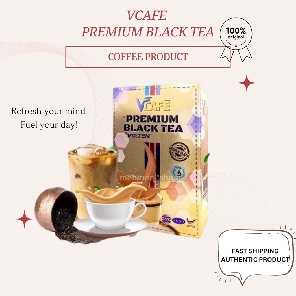 🔥HALAL🔥 Dr.4 Vcafe Original Volten Premium Black Tea (20 sachet ...