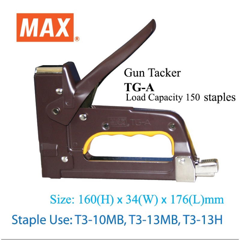 MAX TG-A GUN TACKER -HEAVY DUTY / Gun Stapler / Hand Stapler / Gun Nail ...