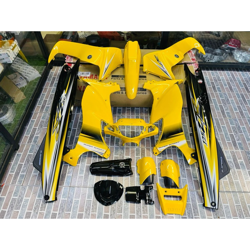 COVERSET YAMAHA 125ZR KUNING DIRAJA ORIGINAL HLY | Shopee Malaysia
