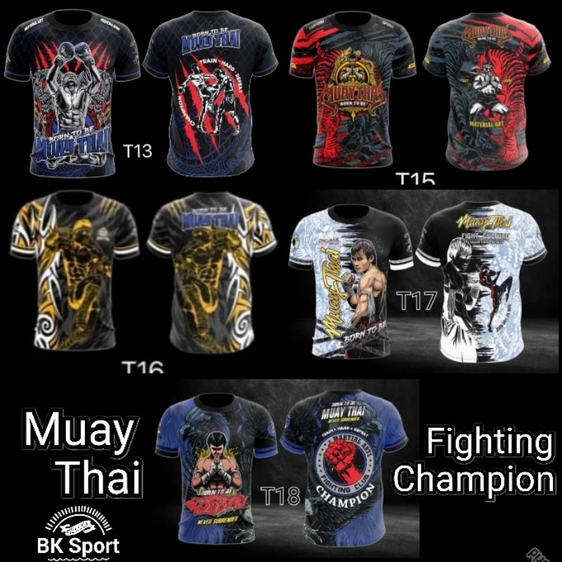 (Clear Stock)Baju Muay thai Champion Jersey MciroFiber | Shopee Malaysia