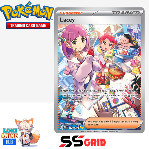 Lacey #172 (EN) Stellar Crown (SCR) SS Grid Pokemon card game tcg Ptcg ...
