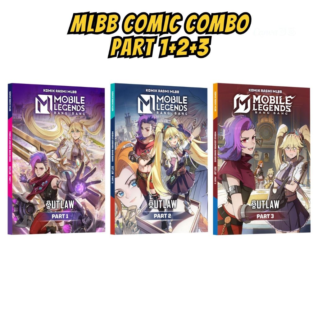 MLBB Buku COMIC OUTLAW KOMIK RASMI MOBILE LEGENDS BANG BANG Book (1-8 ...
