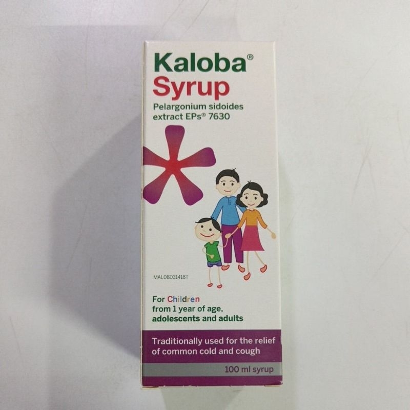 KALOBA SYRUP 100ML TRADISIONAL USED FOR THE RELIEF OF COMMON COLD AND ...