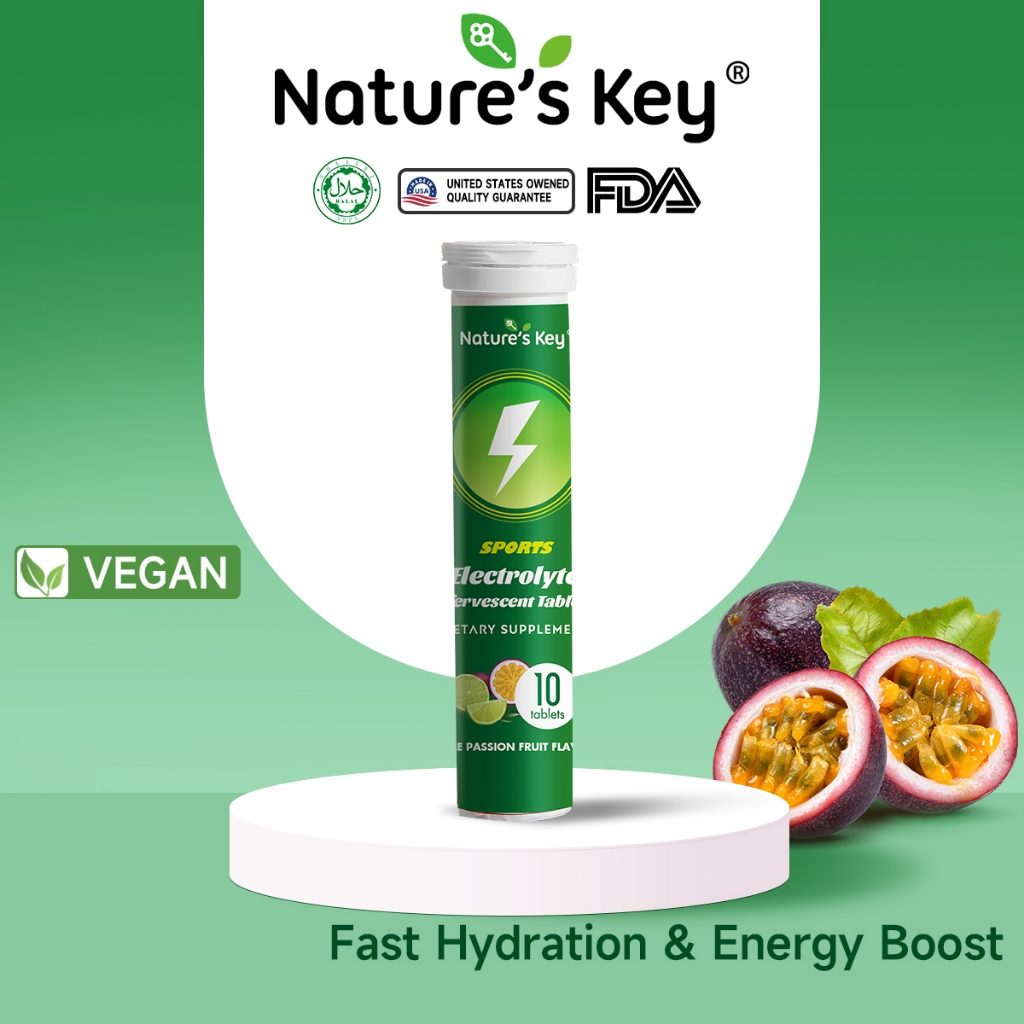 Nature's Key Electrolyte Effervescent Tablets – Hydration & Energy ...