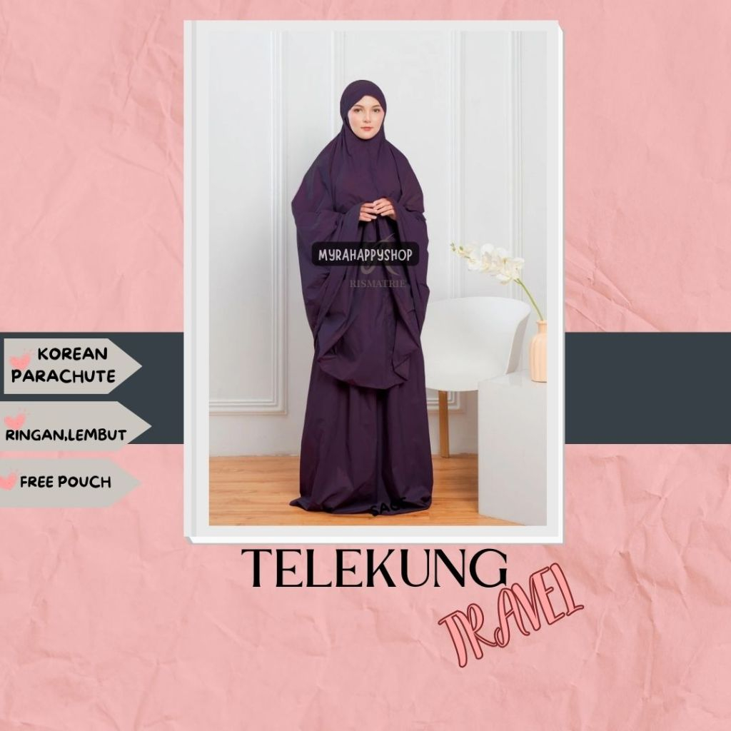 Telekung Travel with Mini Pouch | Shopee Malaysia