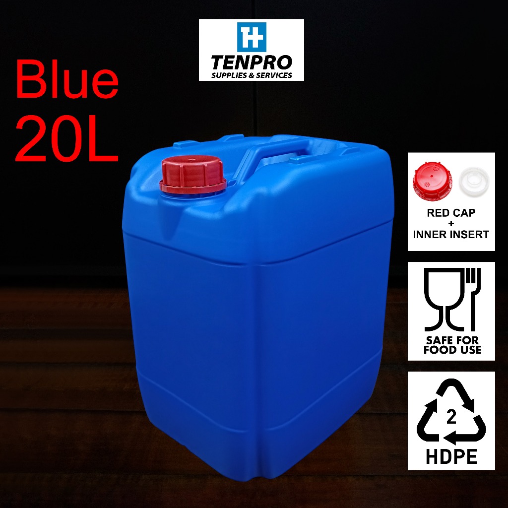 [NEW] 20L 20 Liter Jerry Can, Plastic Bottle, HDPE Container, Water ...
