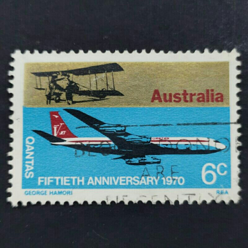 1970 Stamp Australia-Complete Unique Used Stamp-6c 50th Anniversary of ...