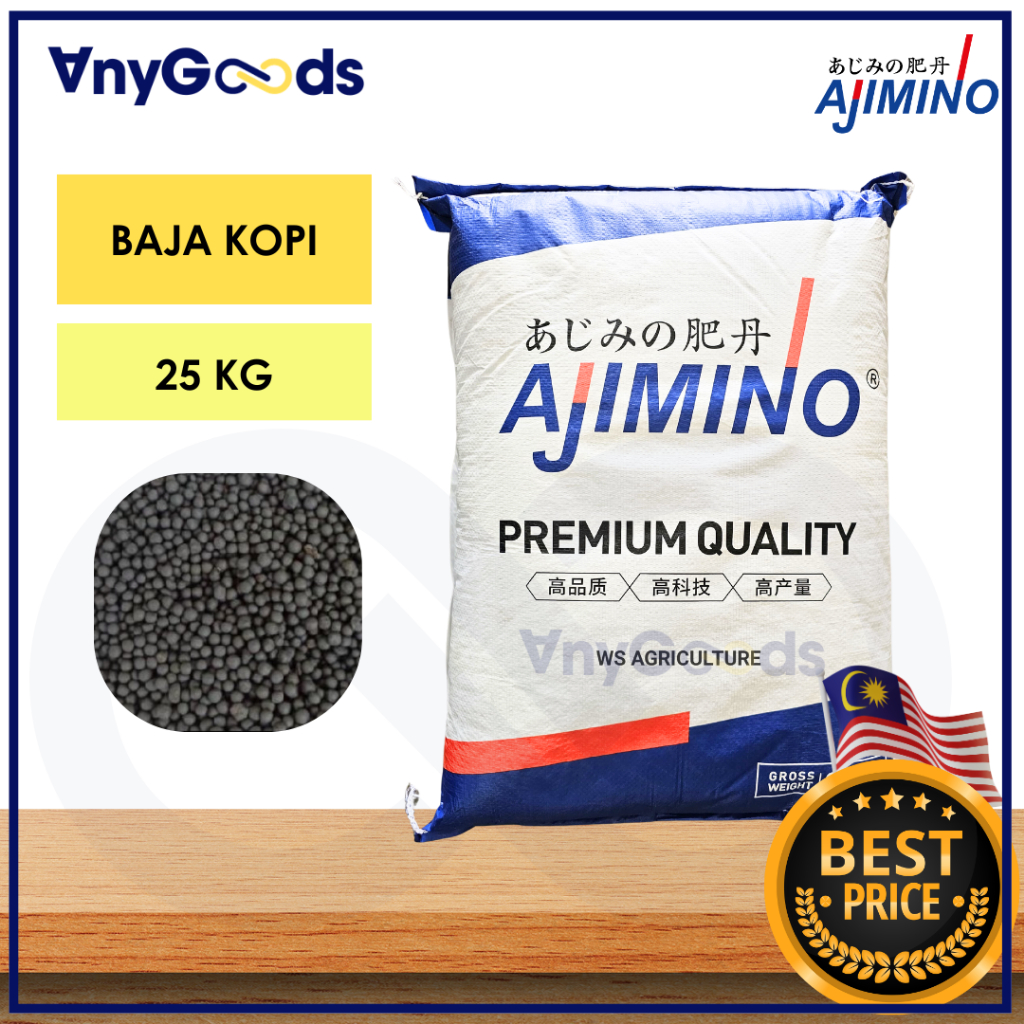 [25kg] AnyGoods x Ajimino Japan Premium Organic Fertilizer Humic Fulvic ...