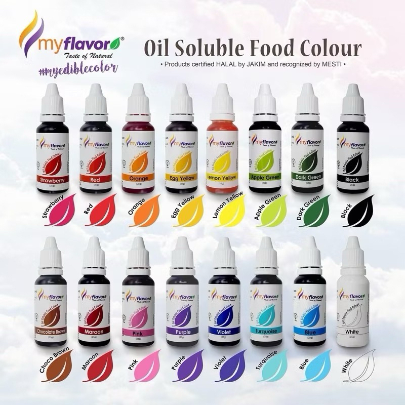 My flavor My flavour halal gel colour food colouring gel 25GM | Shopee ...