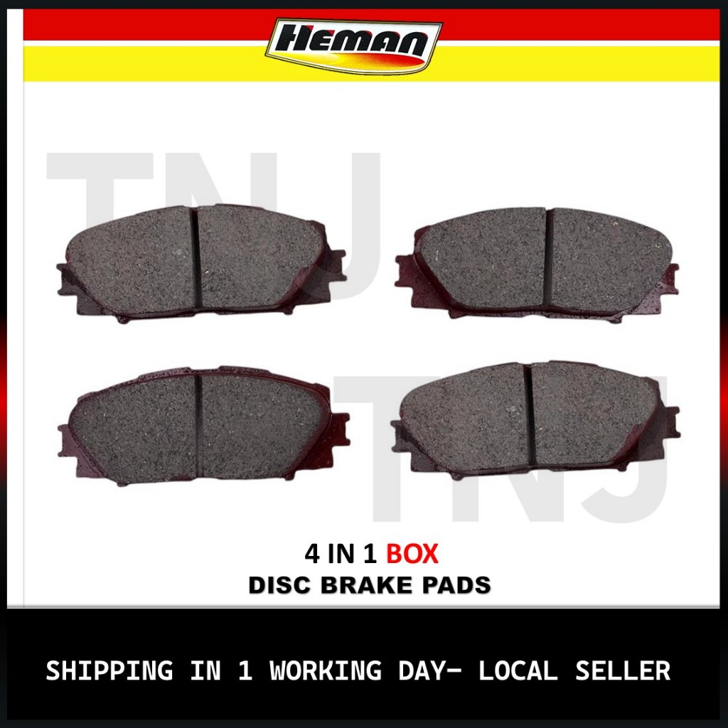 HEMAN DISC BRAKE PAD ( FRONT ) TOYOTA YARIS YEAR 2006 , VIOS NCP93 ...