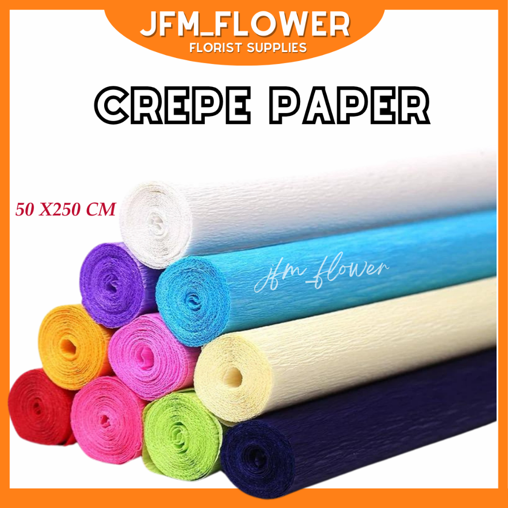 [RM2.80/ROLL] 50X250CM High Quality Crepe Paper/ Kertas Crepe/Kertas ...