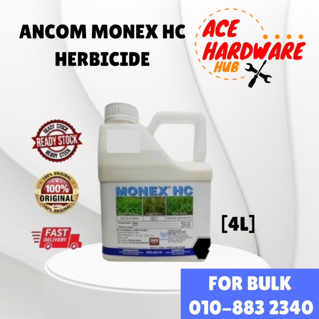 Ancom Monex HC Herbicide/ MSMA 39.5%/ Diuron/ Racun Rumput Rumpai ...