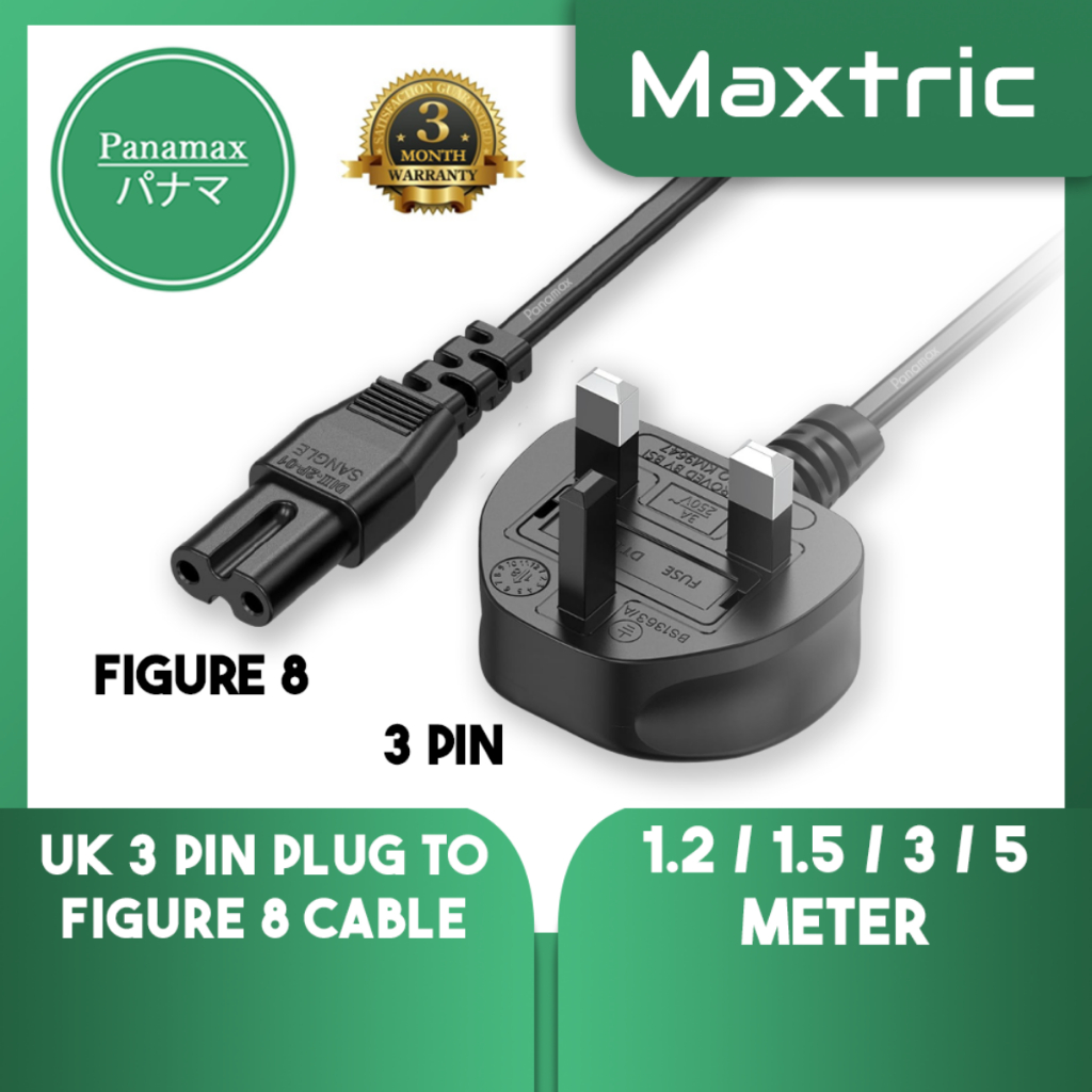 Panamax High Quality 3 PIN UK PLUG WITH 8 FIGURE AC POWER CORD = TC ...