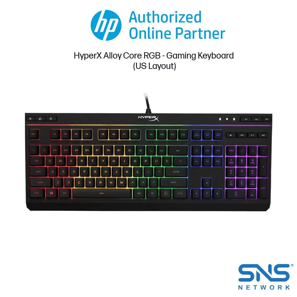 HP HyperX Alloy Core RGB - Gaming Keyboard (US Layout) 4P4F5AA | Shopee ...