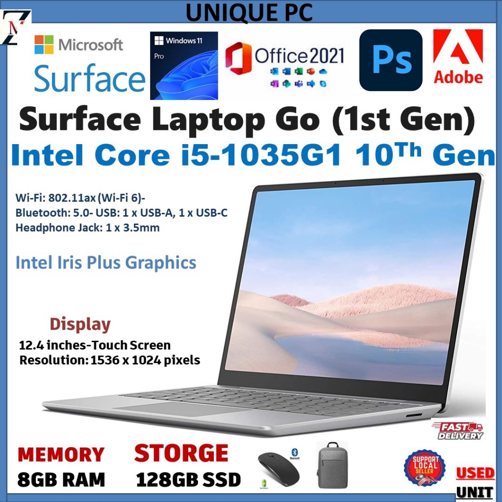 Microsoft Surface Go 3 / Laptop Go (1st Gen) Intel Core i5/ i3 /Pentium ...