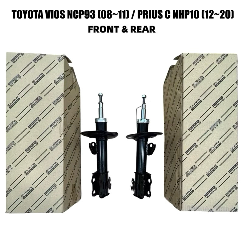 100% ORIGINAL TOYOTA ABSORBER VIOS NCP93 / PRIUS C NHP10 FRONT & REAR ABSORBER | Shopee Malaysia