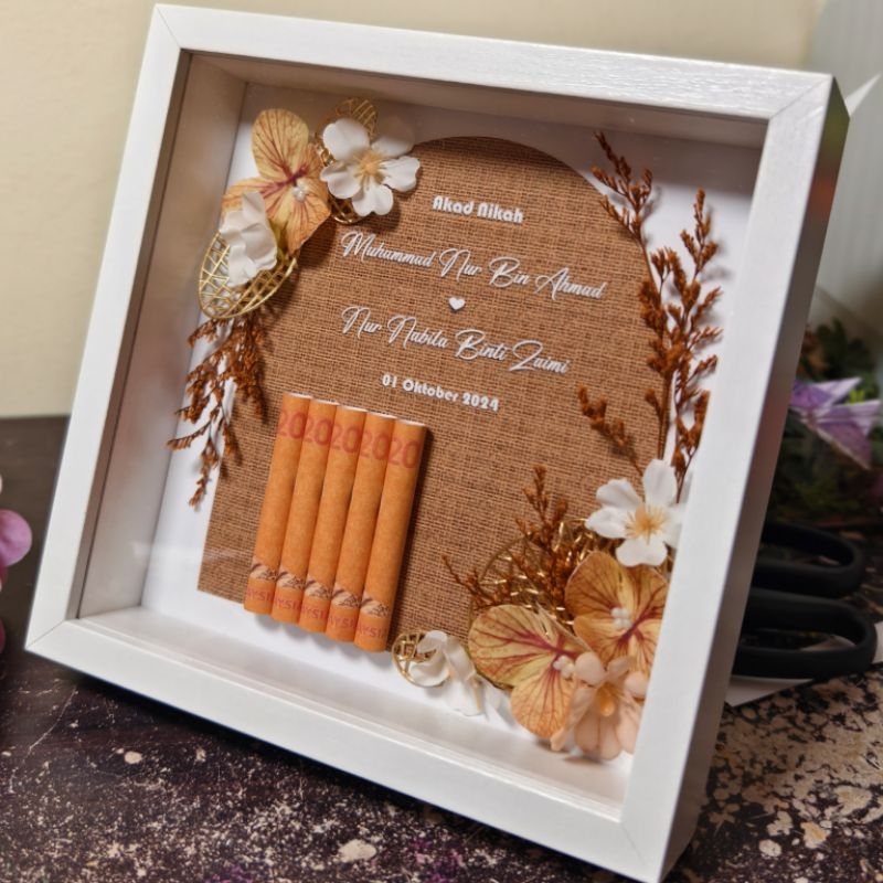 🔥READY STOCK🔥GUBAHAN FRAME DUIT HANTARAN MURAH BAJET BUNGA CANTIK ...