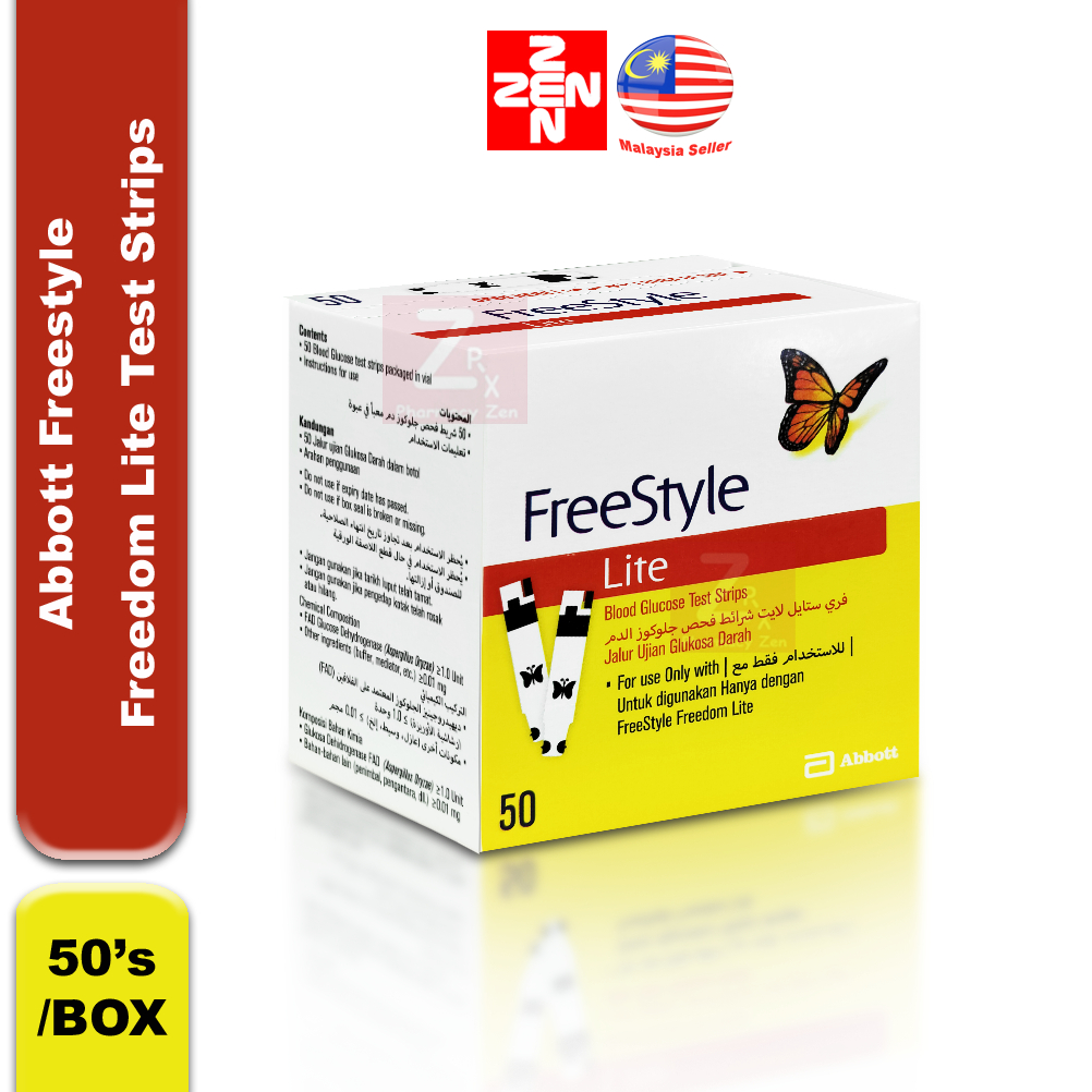Abbott Freestyle Freedom Lite Test Strips (50s) | Shopee Malaysia