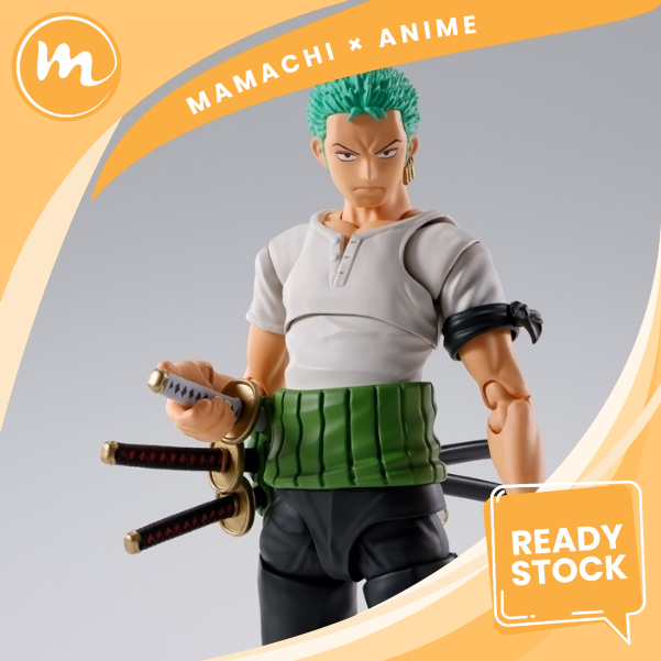 【READY STOCK】BANDAI TAMASHII NATIONS ONE PIECE - S.H.Figuarts RORONOA ZORO ROMANCE DAWN ...