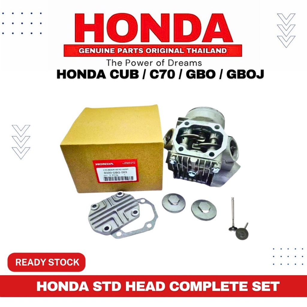 HONDA C70 GBO GBOJ HONDA CYLINDER HEAD COMPLATE SET ASSY C70 STD HEAD | Shopee Malaysia