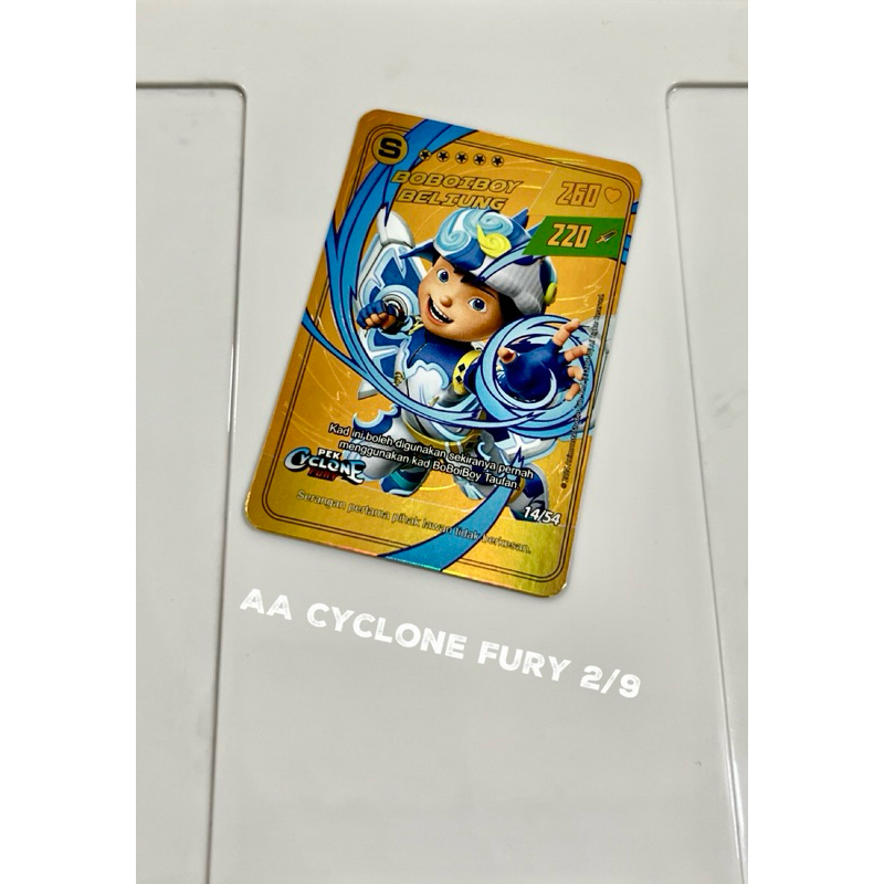 Kad Boboiboy Pek Cyclone Fury 2/9 Kad AA | Shopee Malaysia