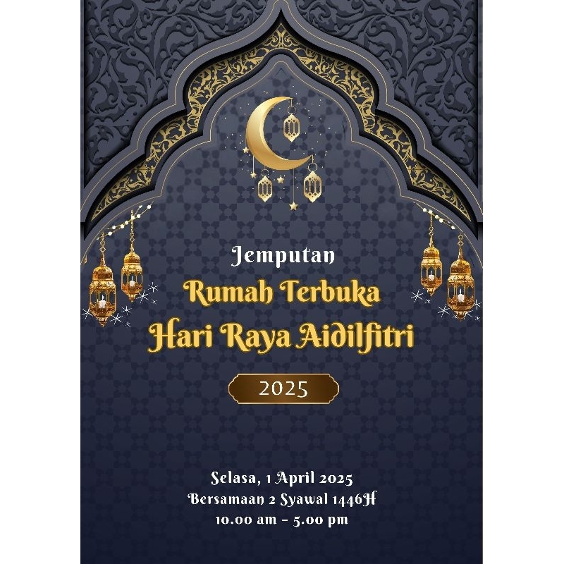 Kad Jemputan Hari Raya | Ecard Hari Raya | Siap dalam 24 jam | Shopee ...