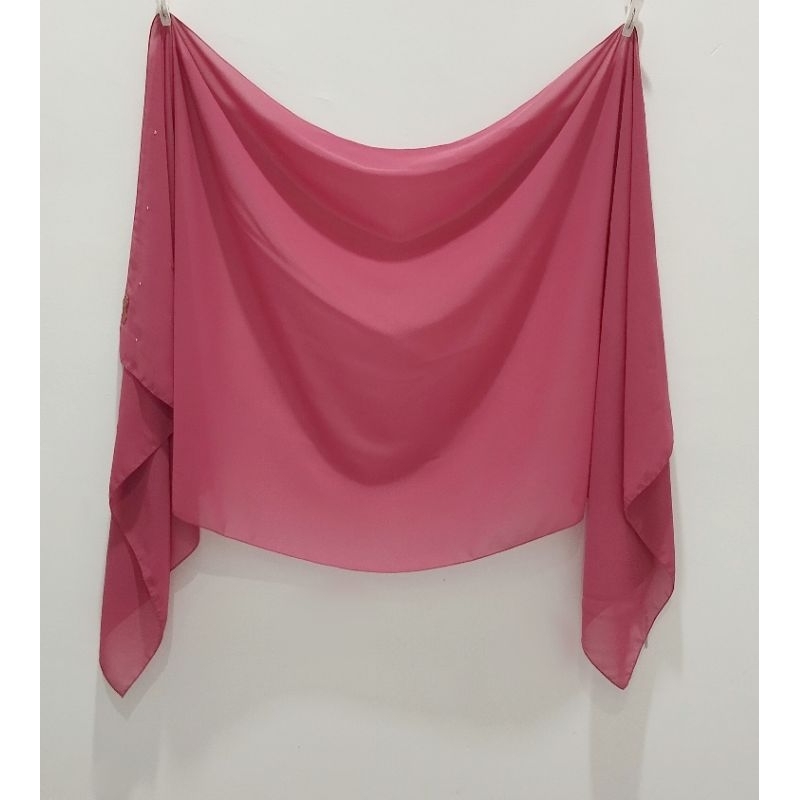 MUHAJABA Pink Shawl Manik Limited Edition | Shopee Malaysia