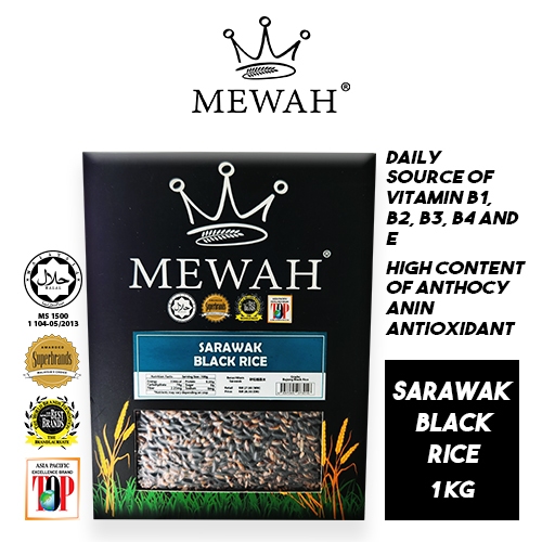 Mewah Sarawak Black Rice 1kg | Shopee Malaysia