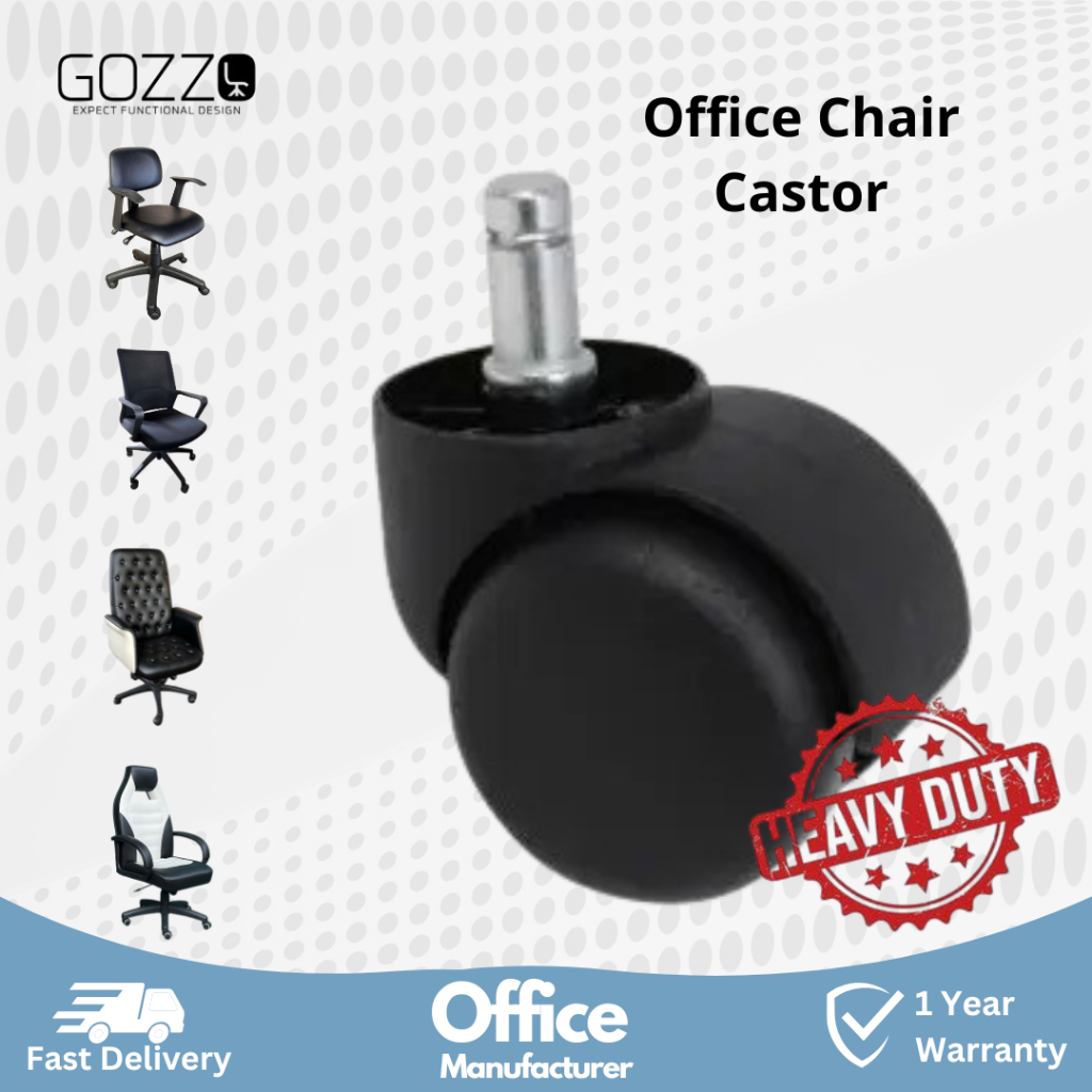 Heavy Duty Office Chair Castor Fixed Castor / 50MM / 60MM | Office ...