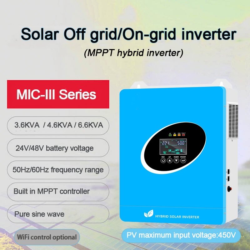 Zumax Solar Hybrid Inverter 6.6KVA/4.6KVA/3.6KVA Pure Sine Wave Built ...