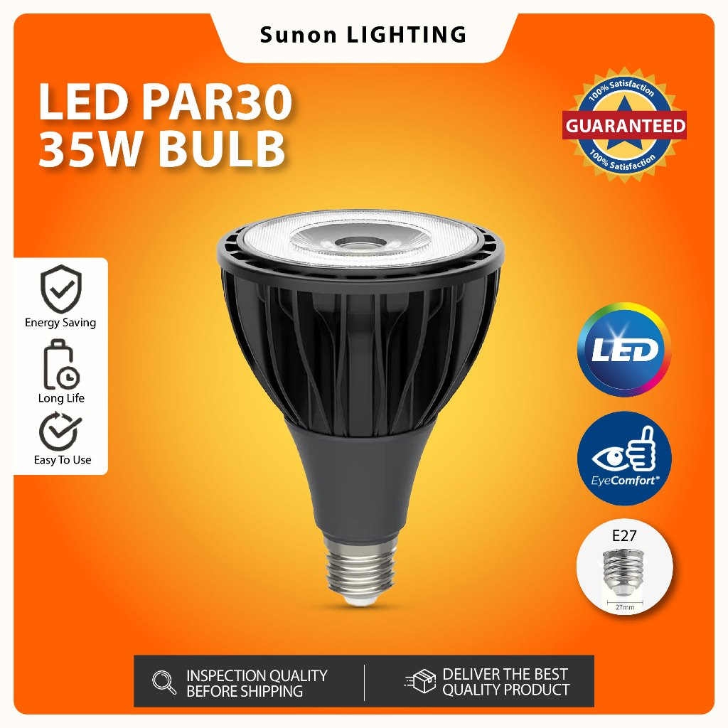 PAR30 35W Spotlight Fitting E27 PAR Lamp Lampu PAR Light | Shopee Malaysia