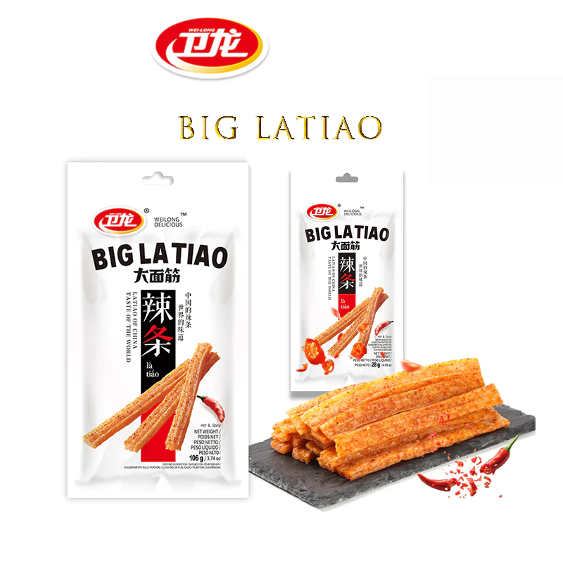 【现货】Fresh 卫龙 辣条 106g 28g 大面筋 素食中国零食 BIg Litiao Halal Food Weilong Spicy ...