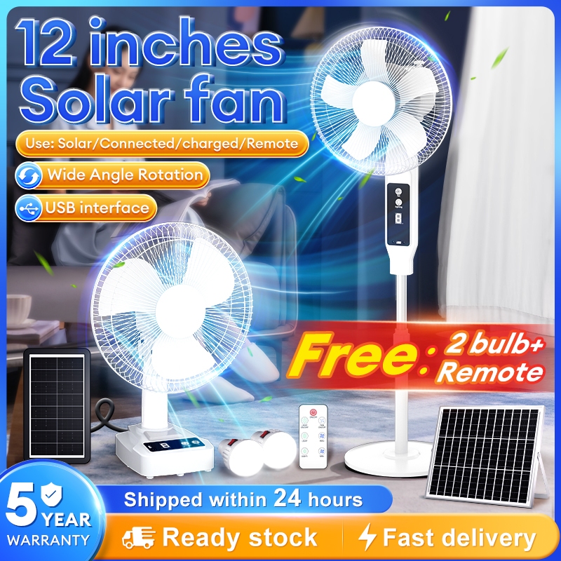 12/14/16/18 inches‘ Solar Fan Outdoor Kipas Solar floor Fan 6 wind ...
