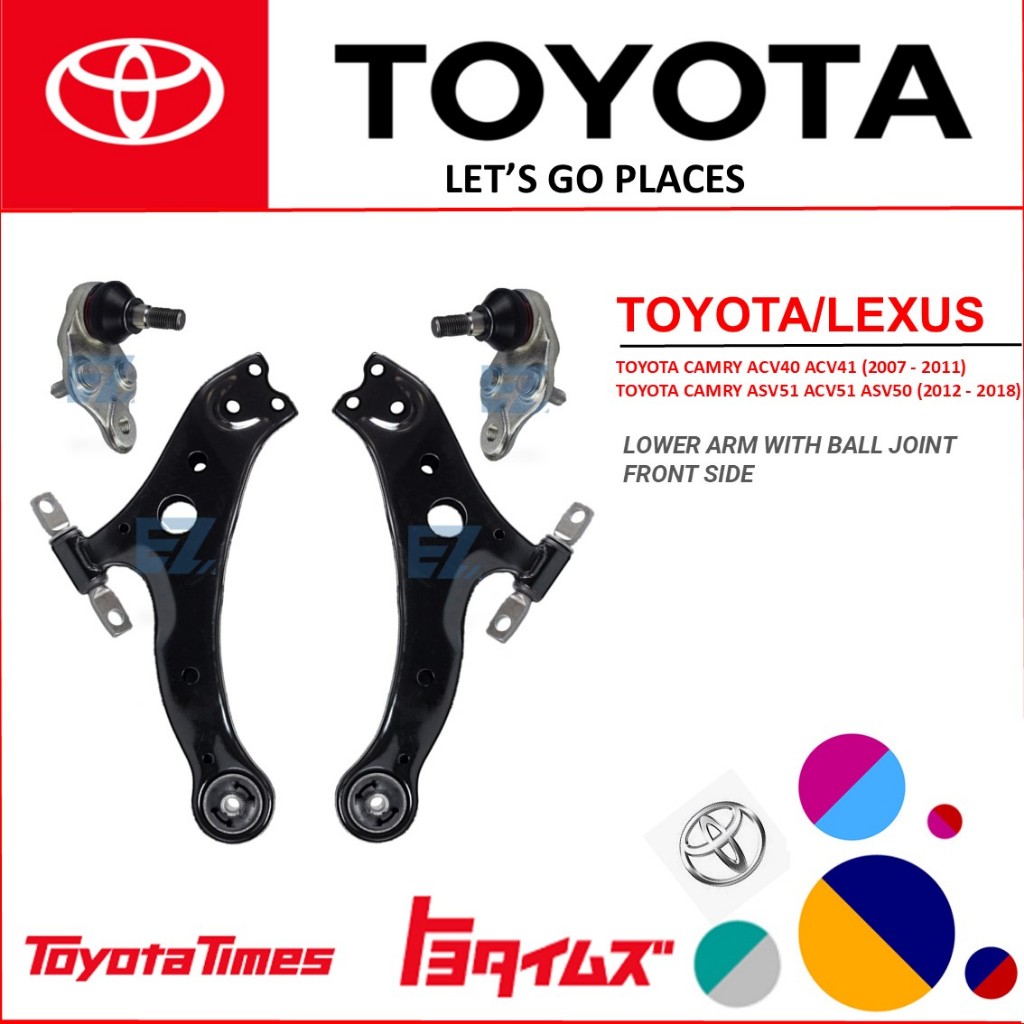 [4 IN 1] - FRONT LOWER ARM BALL JOINT TOYOTA CAMRY ACV40 ACV41 ASV51 ...