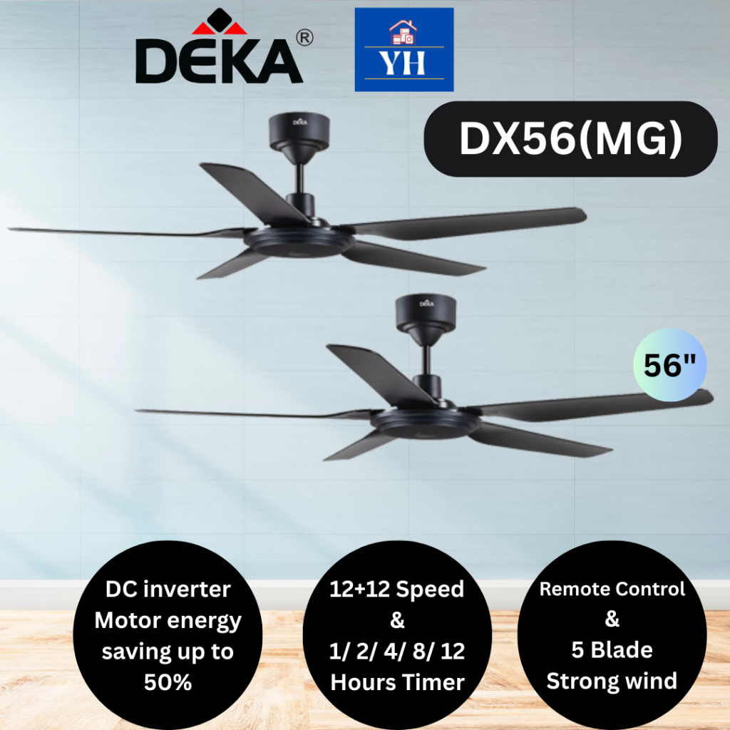 DEKA 56" DC DECORATIVE CEILING FAN DX56 PRO (TWIN PACK) | Shopee Malaysia