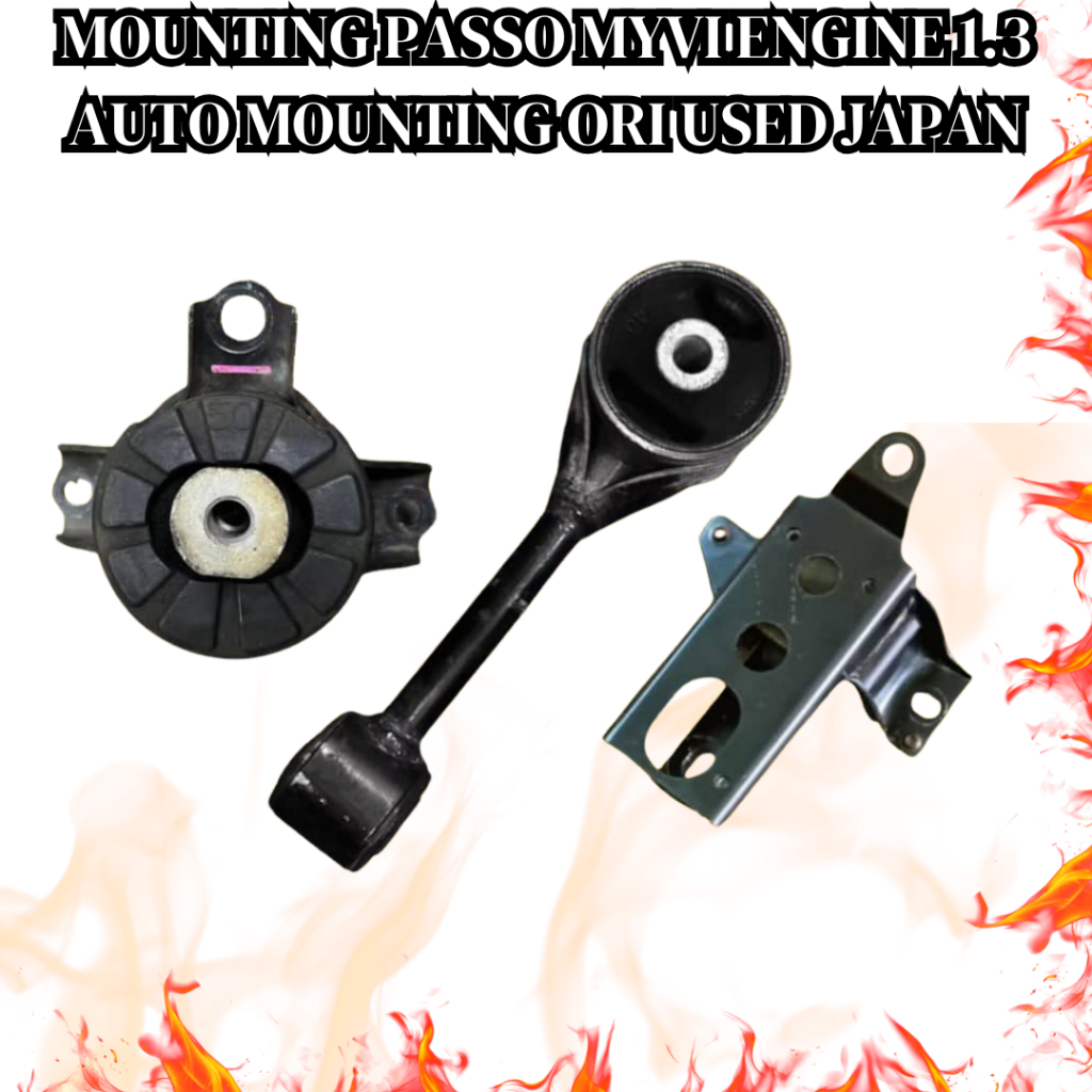 MOUNTING PASSO MYVI ENGINE 1.3 AUTO MOUNTING ORI USED JAPAN | Shopee ...