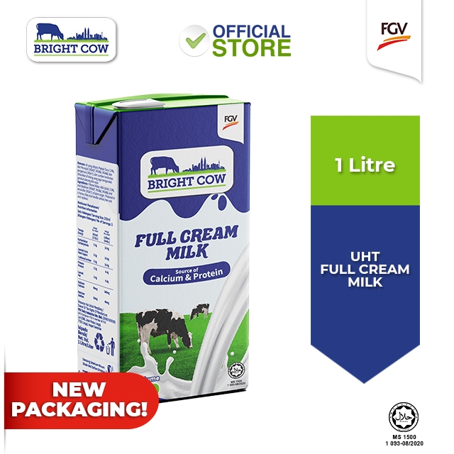 Bright Cow Full Cream UHT Milk (1L) | Shopee Malaysia