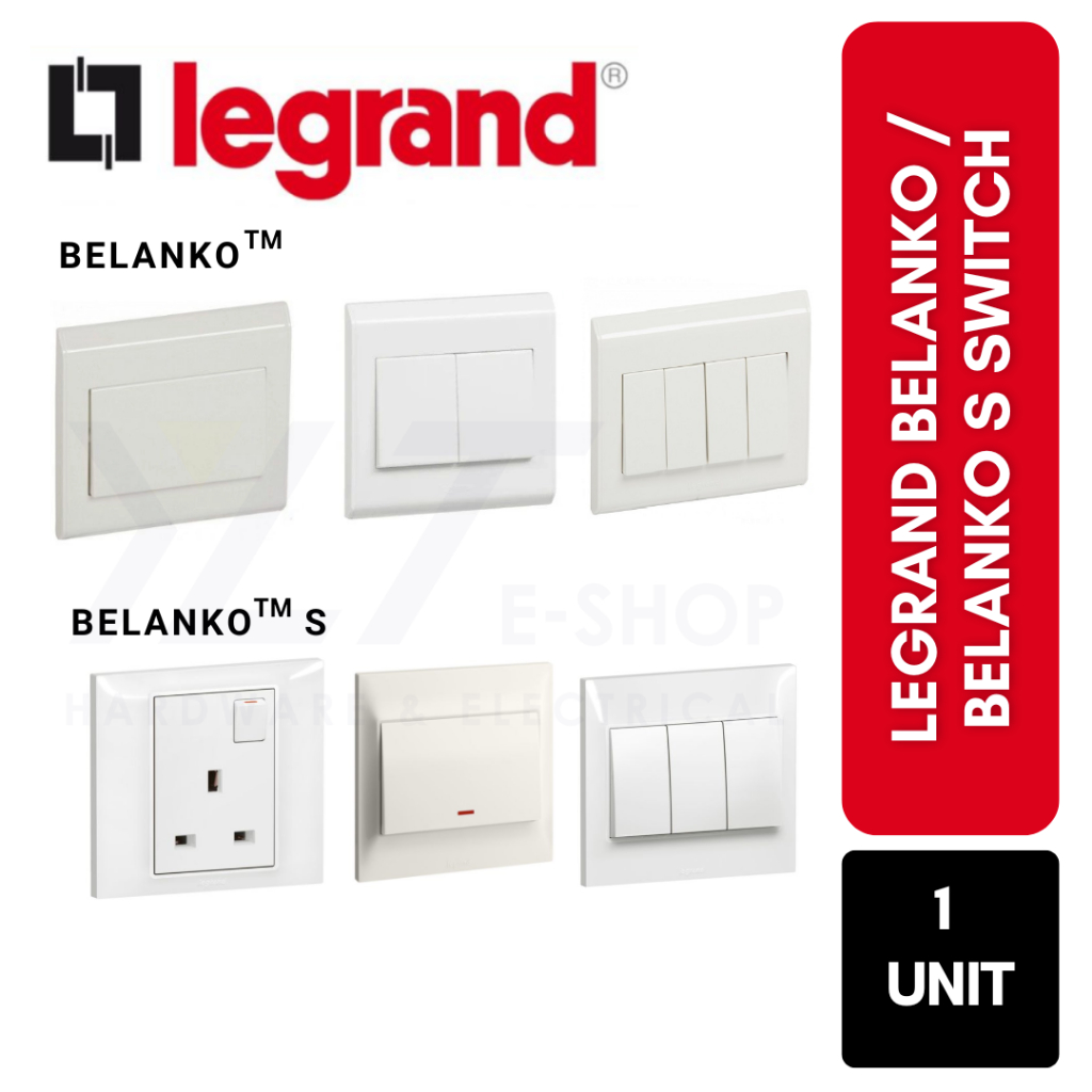 LEGRAND Belanko / Belanko S Switch (13A Switch, 20A Switch, 1 Gang 1 ...