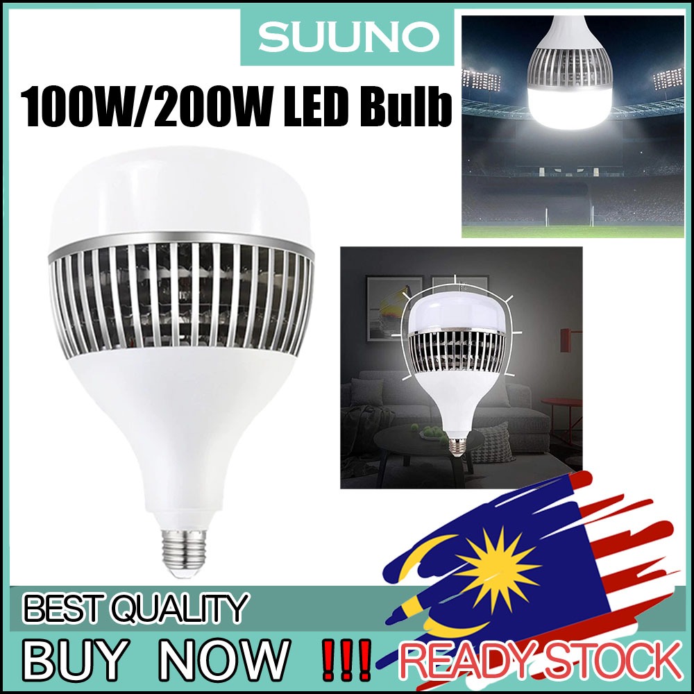 High Power Led Globe Bulb E27 100W 200W LED Bulb High Power Light Bulb ...