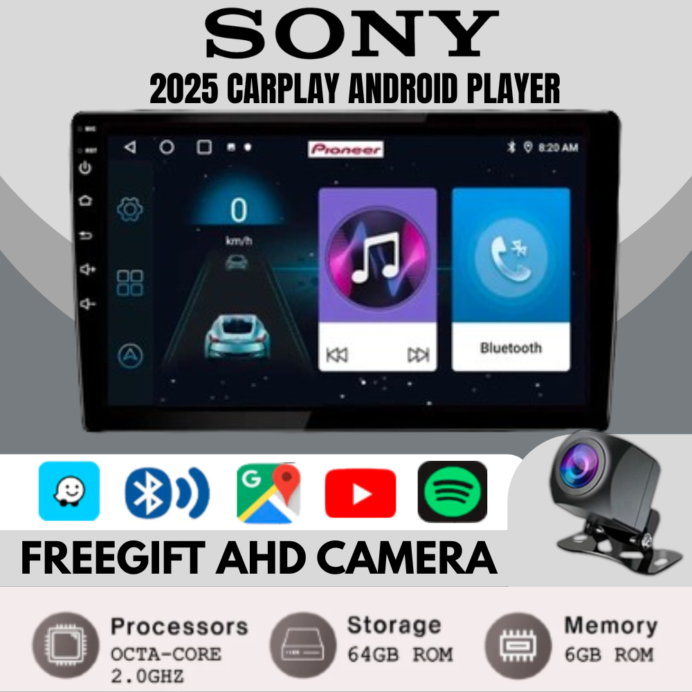 Newest Sony 9"/10" QLED Screen Android Car Player (6GB Ram+64GB Rom ...