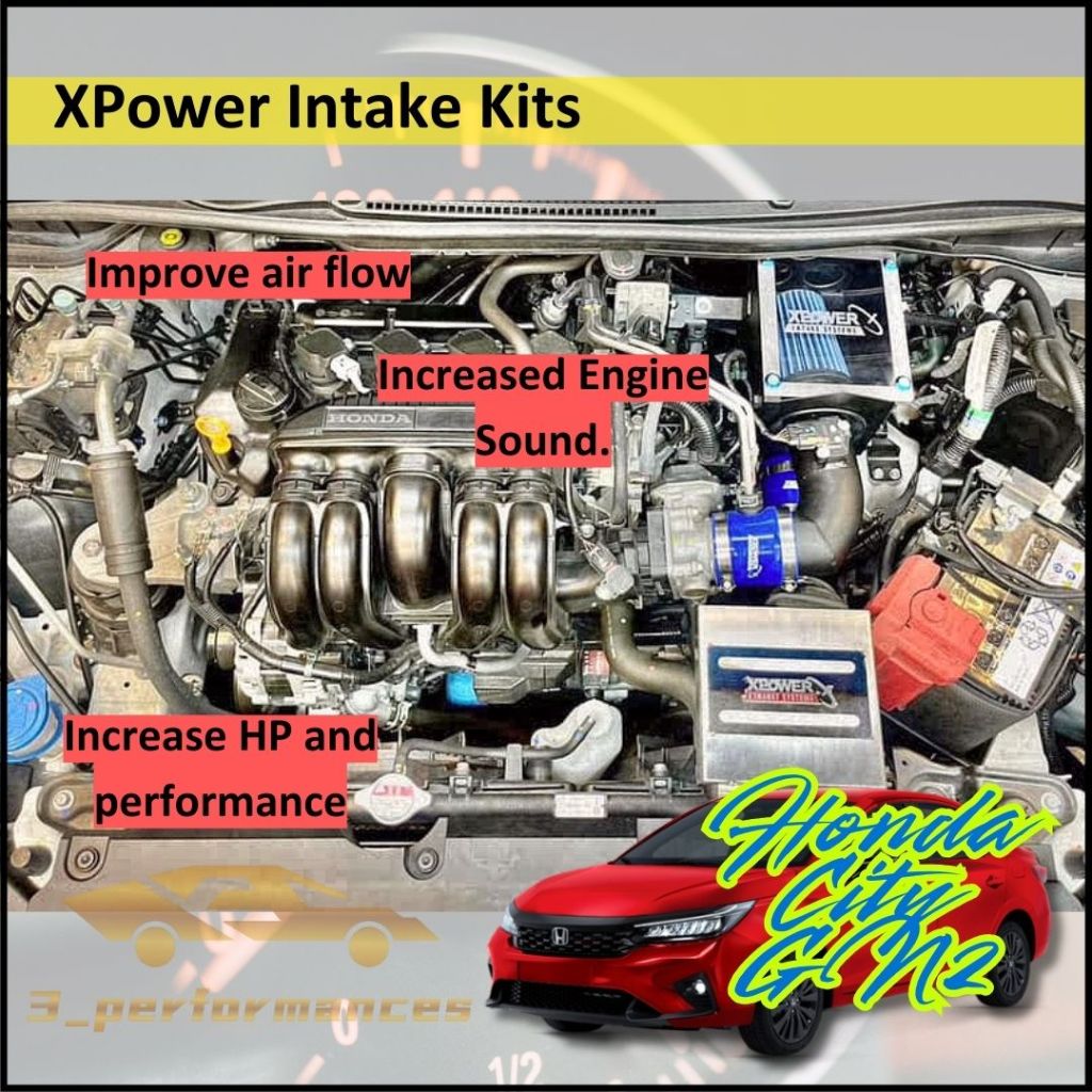Honda City GN2 XPower Intake Kits Open Pod Intake System Air Filter ...