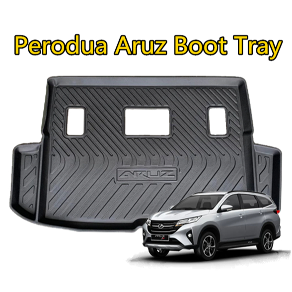Perodua Alza 2022-2023 above Perodua Aruz ABS Car Boot Tray Luggage ...