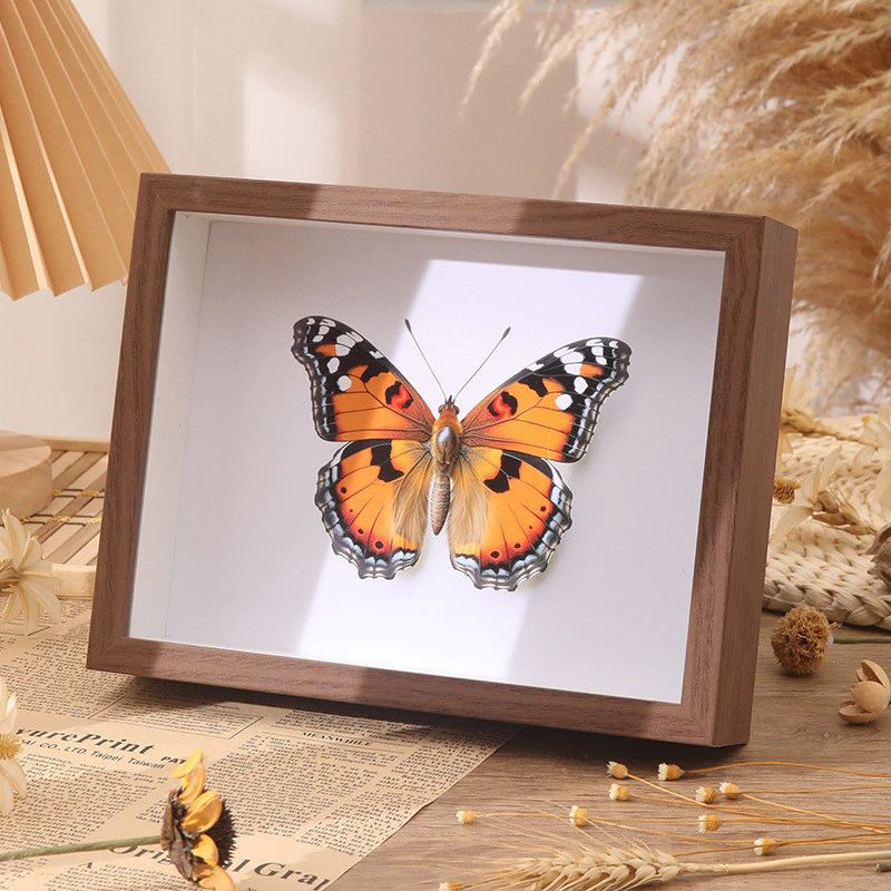 Wooden Transparent Flower Frame Depth Hollow Frame Bouquet 3D DIY Photo ...